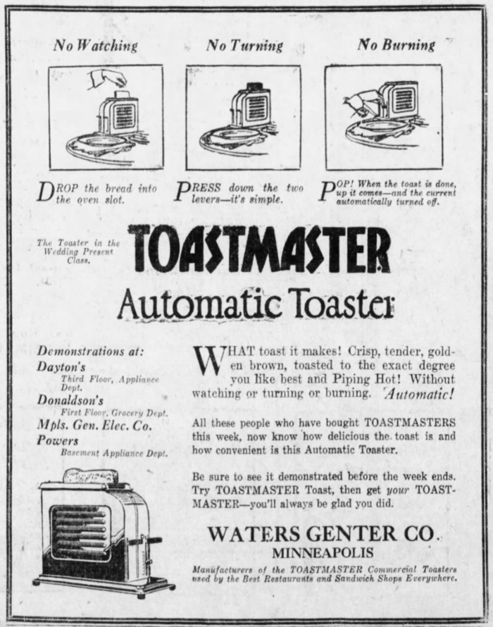 Loop Back: World's First Pop-Up Toaster - North Loop Neighborhood ...