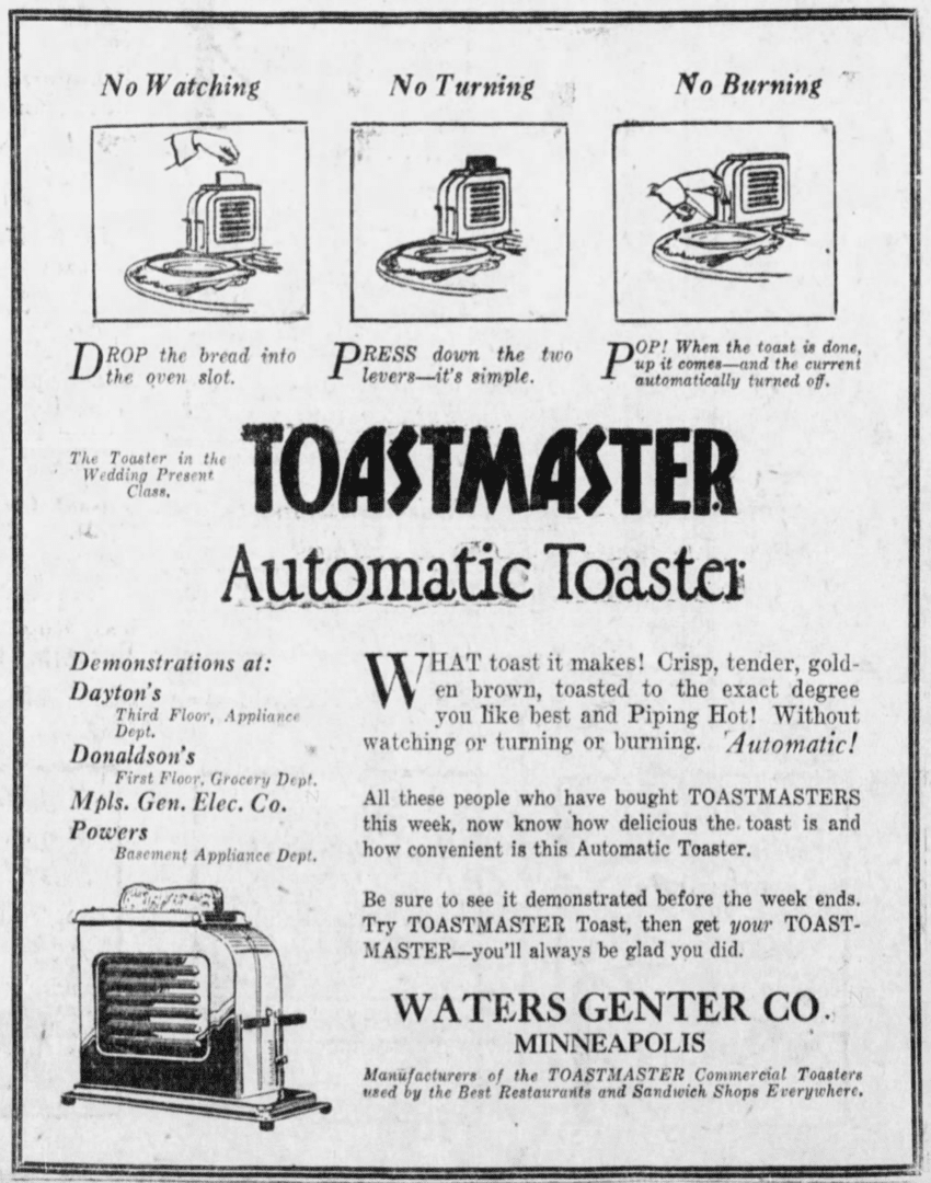 Loop Back: World's First Pop-Up Toaster - North Loop Neighborhood ...