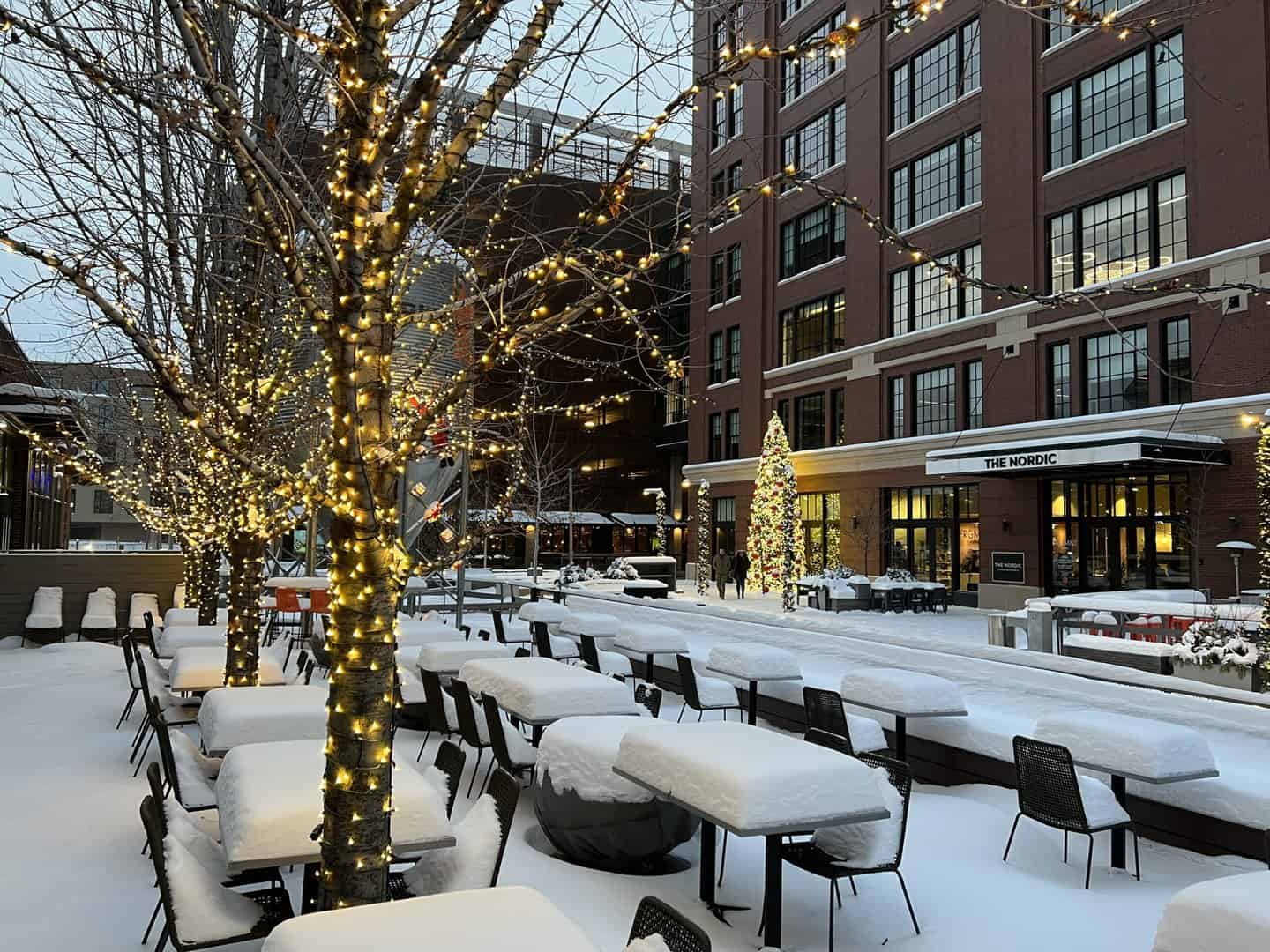 Nordic Plaza Getting Set For Second Annual Tree Lighting - North Loop ...