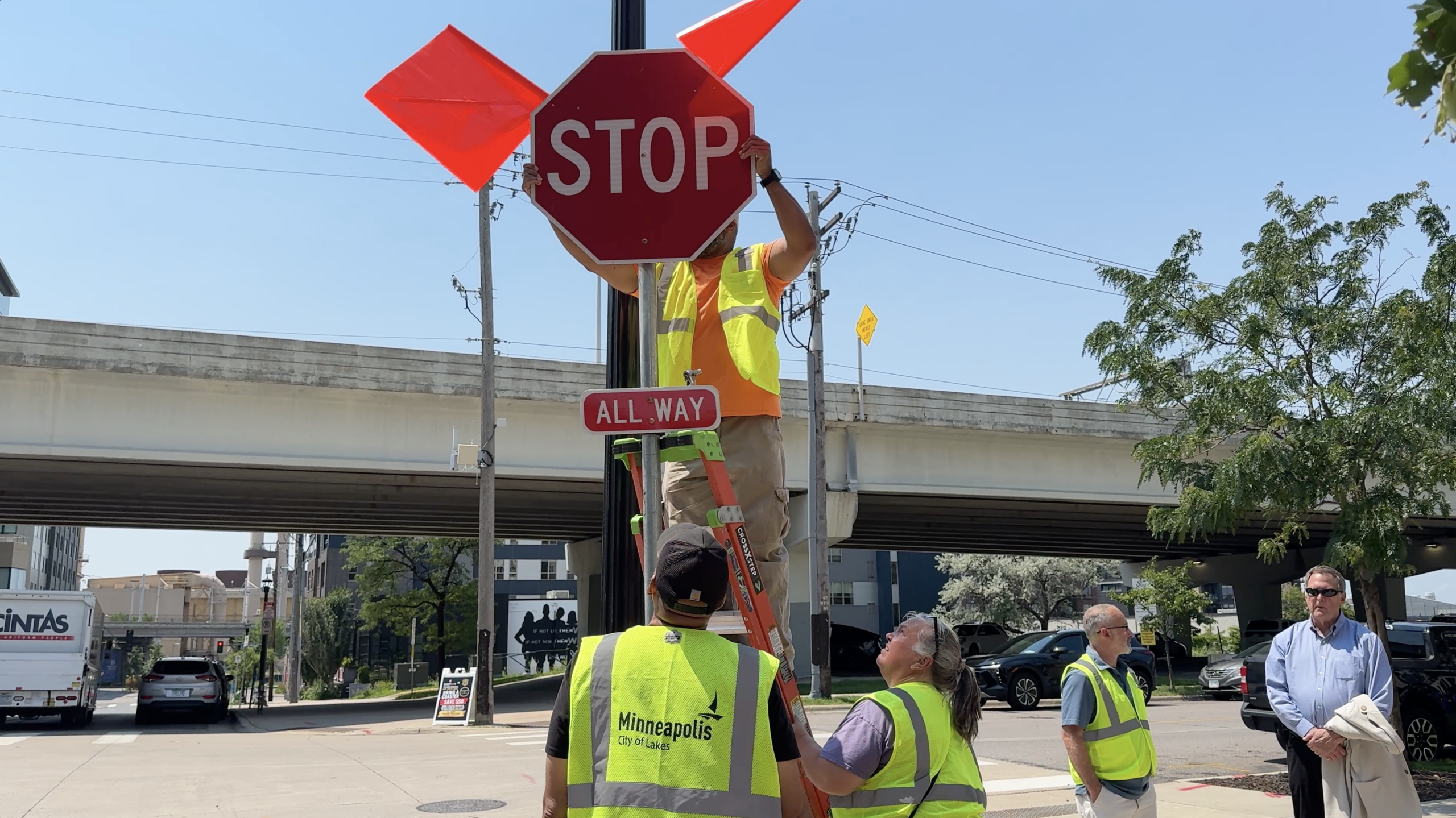 At Last, North Loop Gets 4-Way Stop At Busy Intersection - North Loop ...